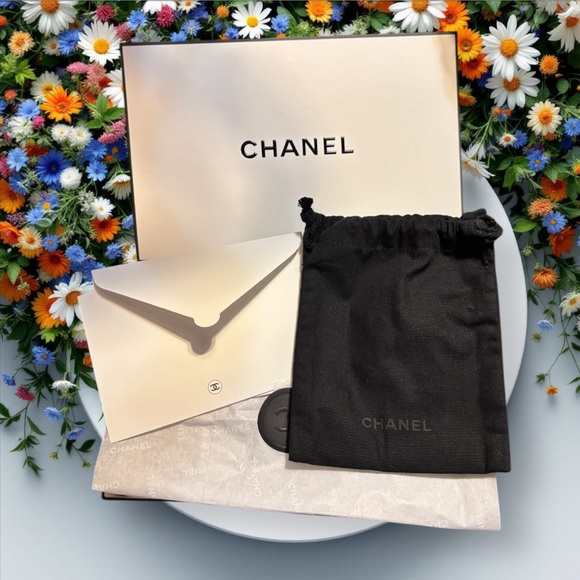 CHANEL | Accessories | Chanel Gifting Set Box Dustbag Card Tissue ...